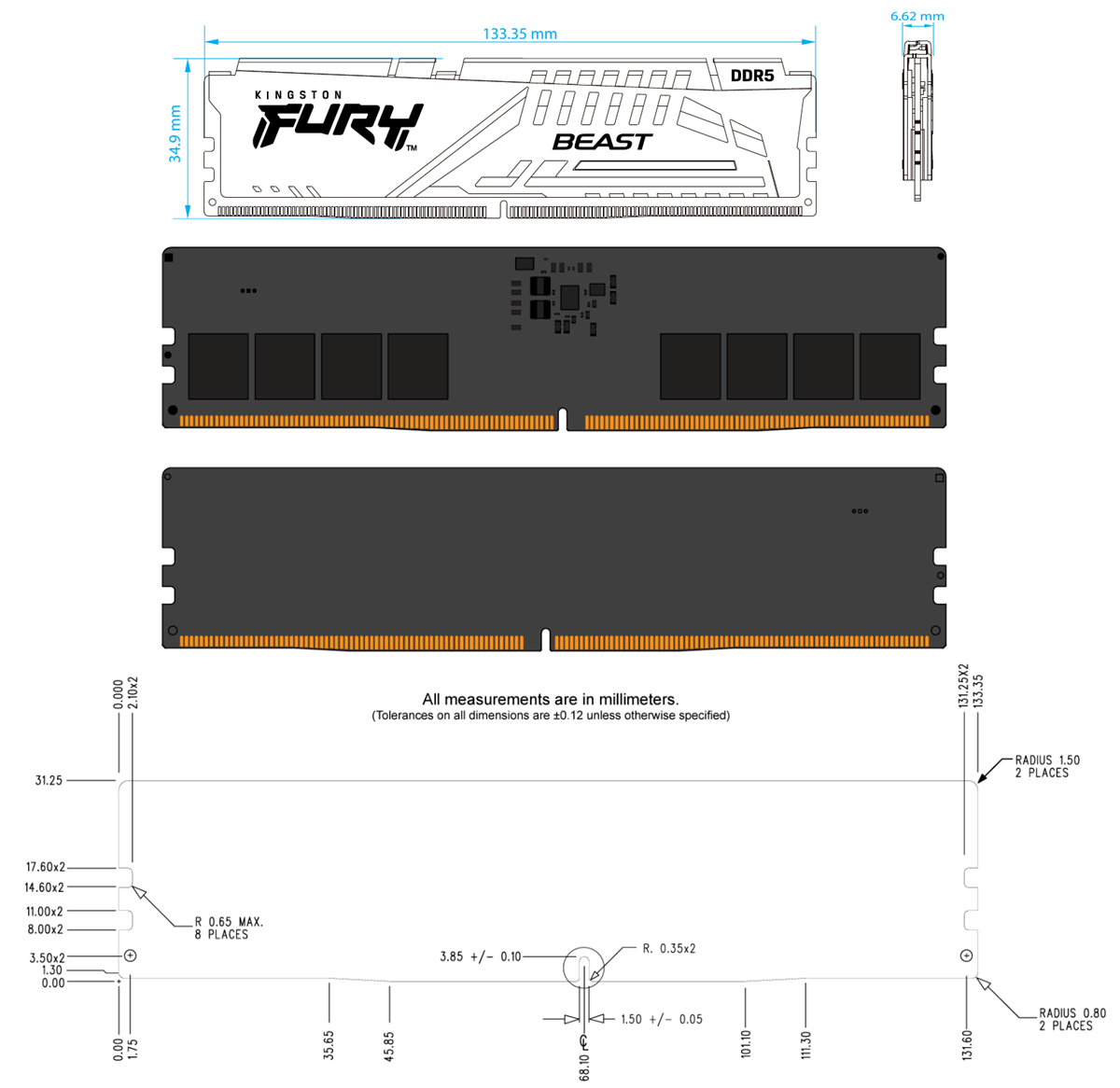 FURY DDR4/DDR5 Memory Modules - Kingston | Mouser